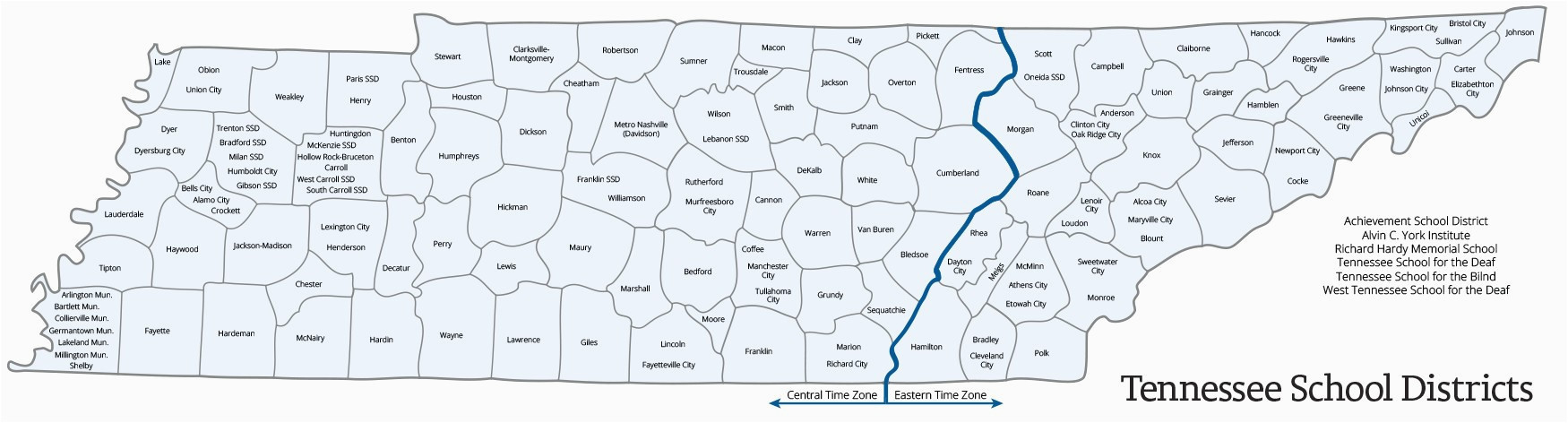 Timezone Tennessee Map Secretmuseum