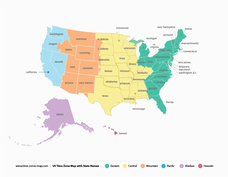 Printable Time Zone Map Canada Map Of World