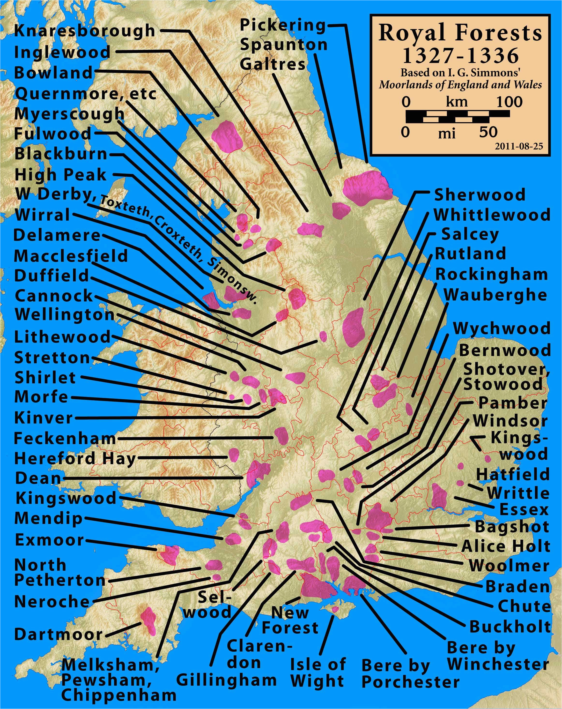 Forests In England On A Map Secretmuseum Forests In England On A Map Secretmuseum