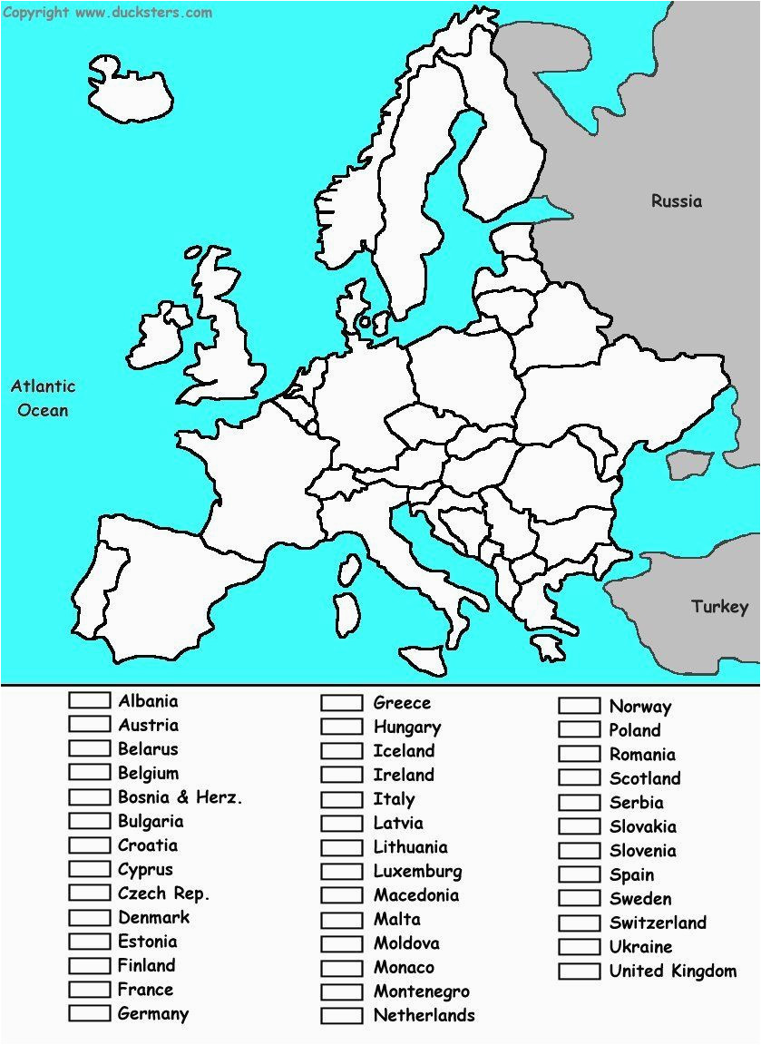 Europe Map Quiz Easy Secretmuseum